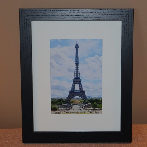Art | Framed Matted Original Photo Eiffel Tower Paris France Black 8x1 ...